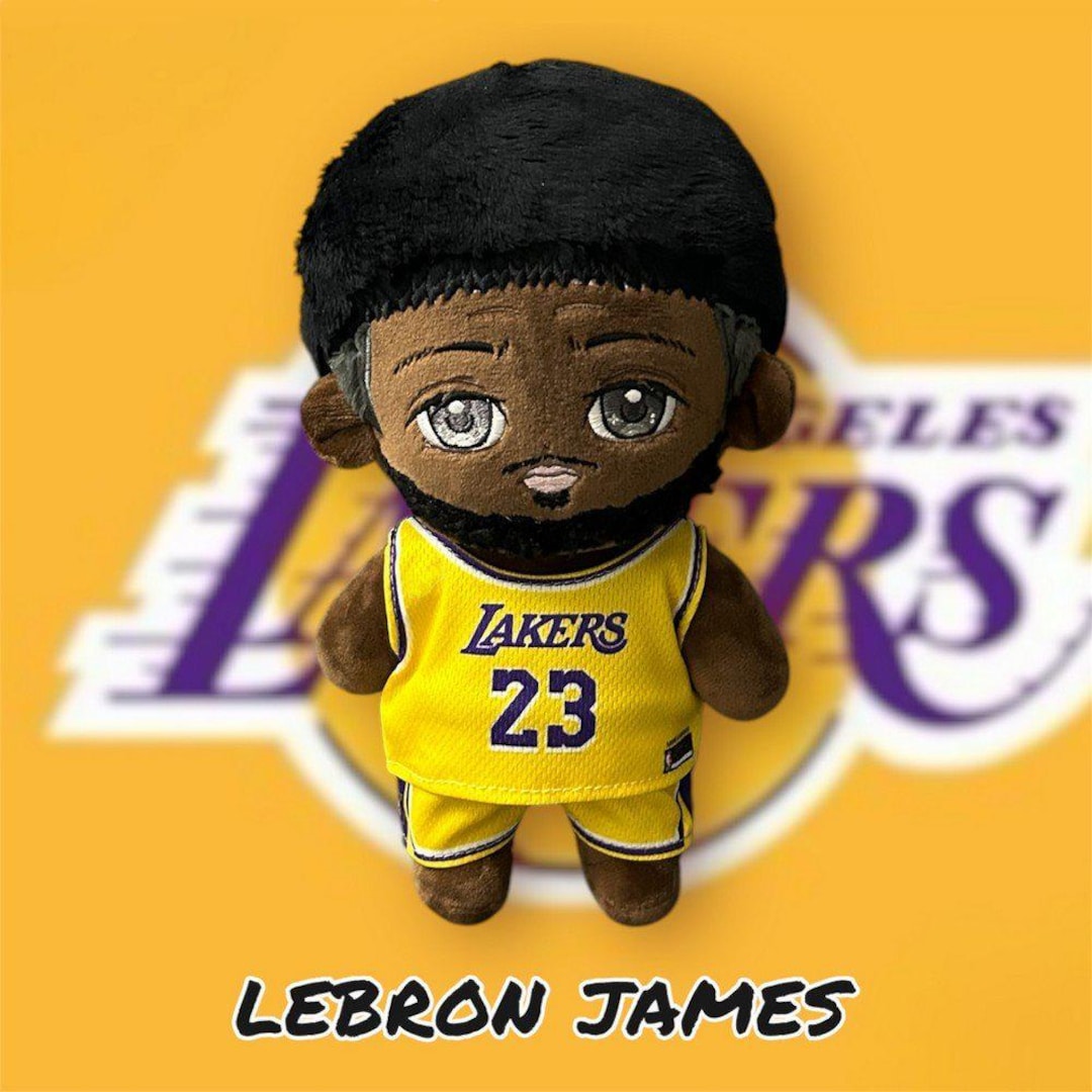 Lebron James 20cm Plush Toy Los Angeles Lakers Basketball NBA Jersey ...