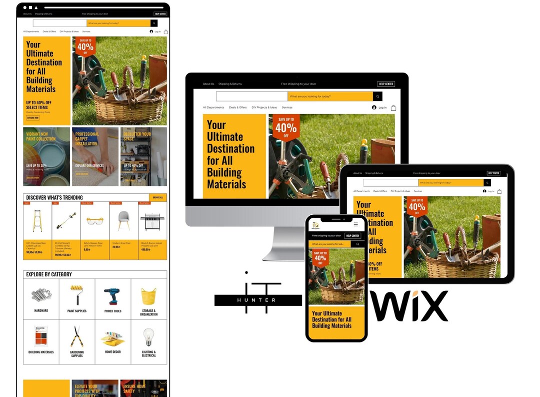 Building Materials Website Template - Professional Wix Design for Home ...