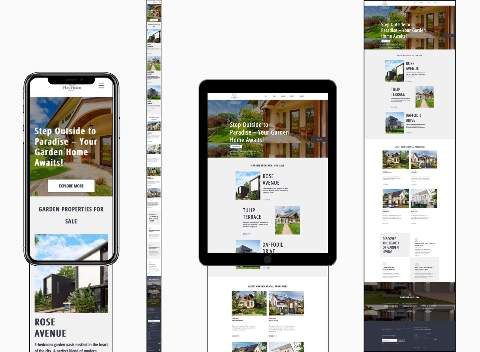 Garden Real Estate Wix Template: Customizable Website for Property ...