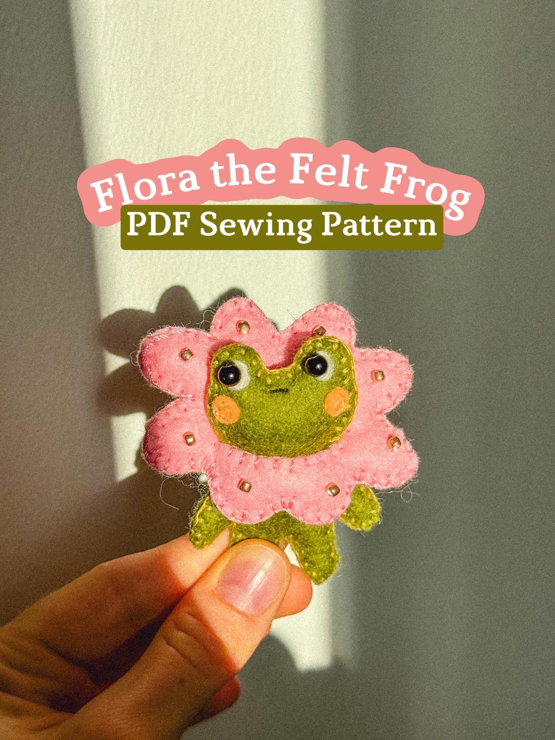 Felt Frog Sewing Pattern: Beginner Friendly Plushie DIY (PDF Pattern ...