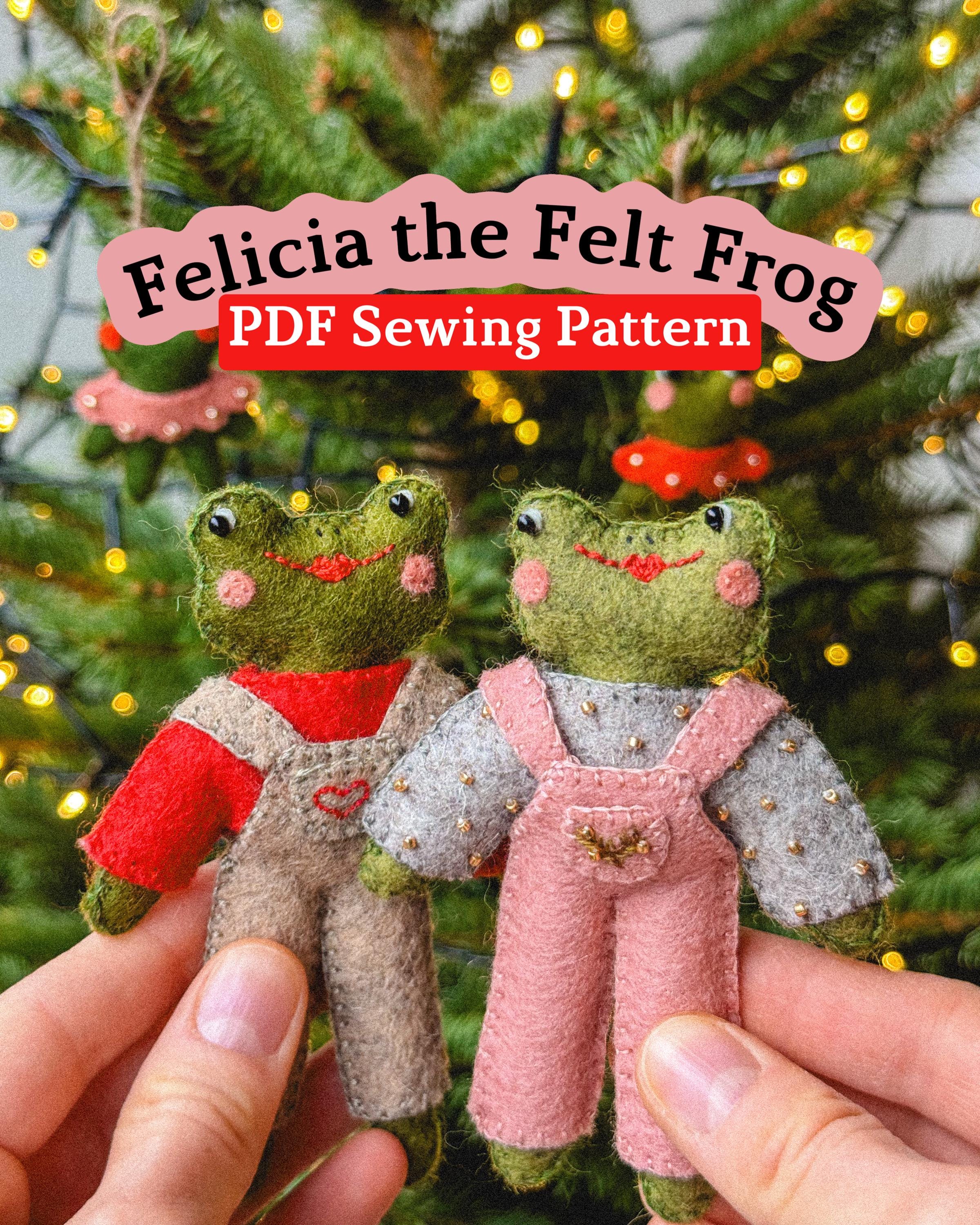 Felt Companions Bundle • Bear, Mouse, Frog & Cat Felt Animal Sewing ...