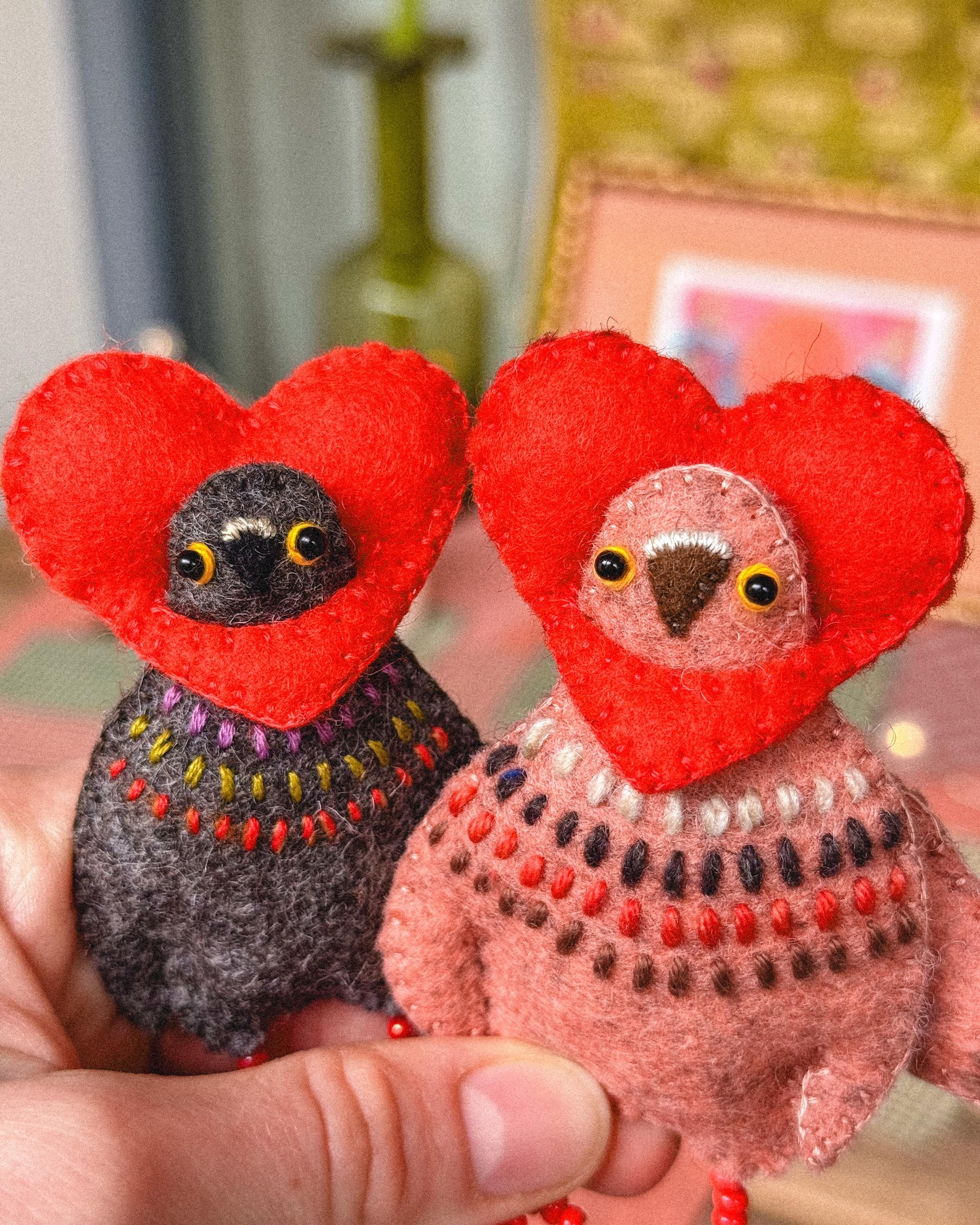 Pedro the Felt Pigeon – PDF Sewing Pattern | Bird Toy With Charms ...