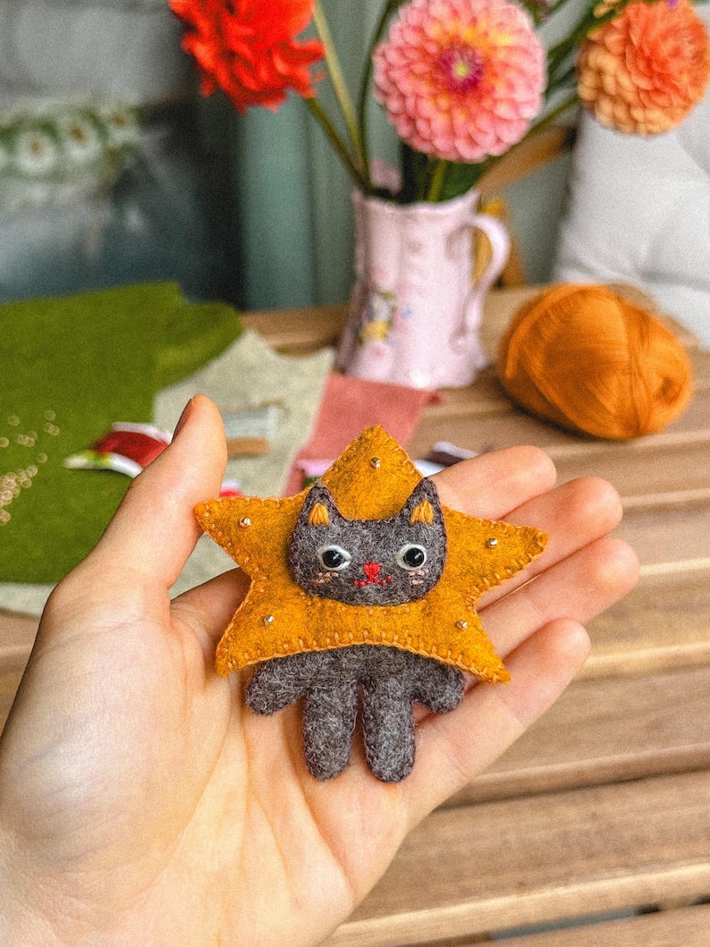 Ferdinand the Felt Cat PDF Sewing Pattern | Beginner Friendly | Digital ...