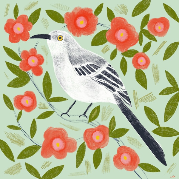 Mockingbird Print - Etsy
