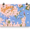 Illustrated Map of Canada Poster - Pink - Etsy Canada