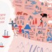 Illustrated Map of Canada Poster - Pink - Etsy Canada