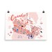 Illustrated Map of Canada Poster - Pink - Etsy Canada