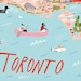 Toronto Map Art | Illustrated City Map | Toronto Poster | Moving Gift ...