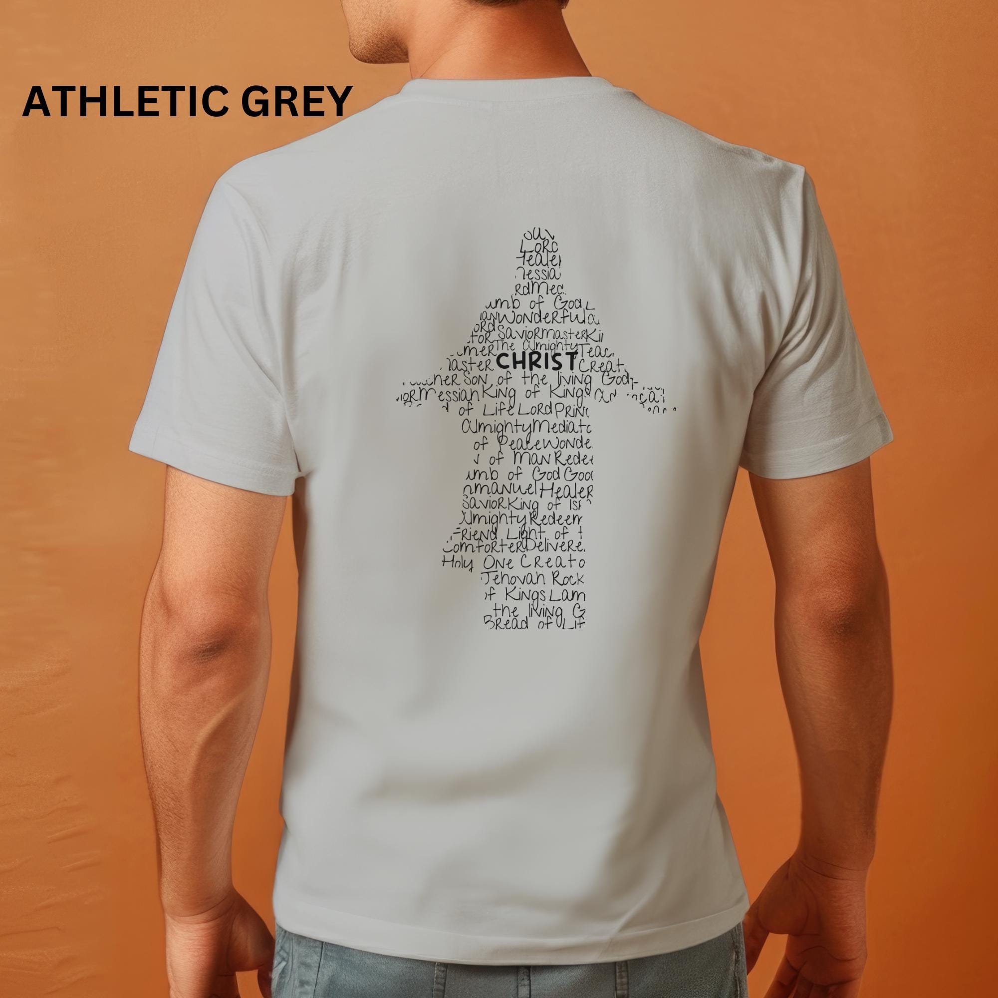 Unisex Names of Christ BACK Printed Shirt, LDS Christ Shirt, Christian ...