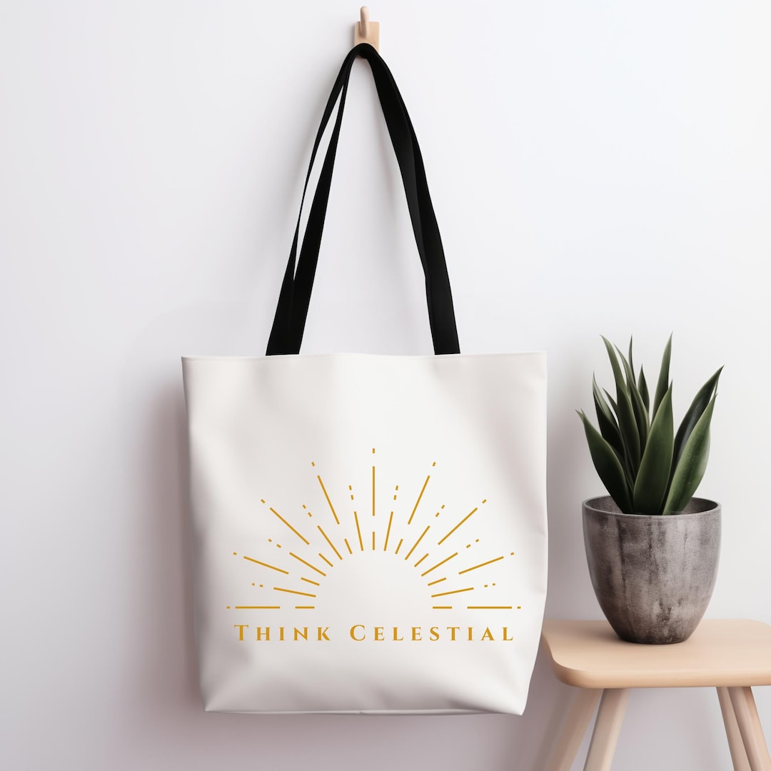 LDS Think Celestial Tote Bag, LDS General Conference Tote Bag, Mormon ...