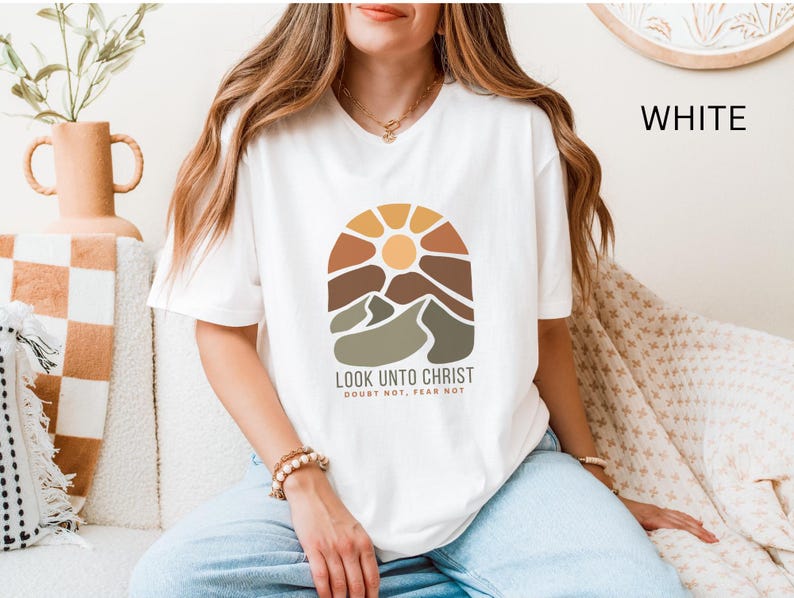 LDS Look Unto Christ Shirt, Lds Girls Camp Shirt, Latter Day Saint ...