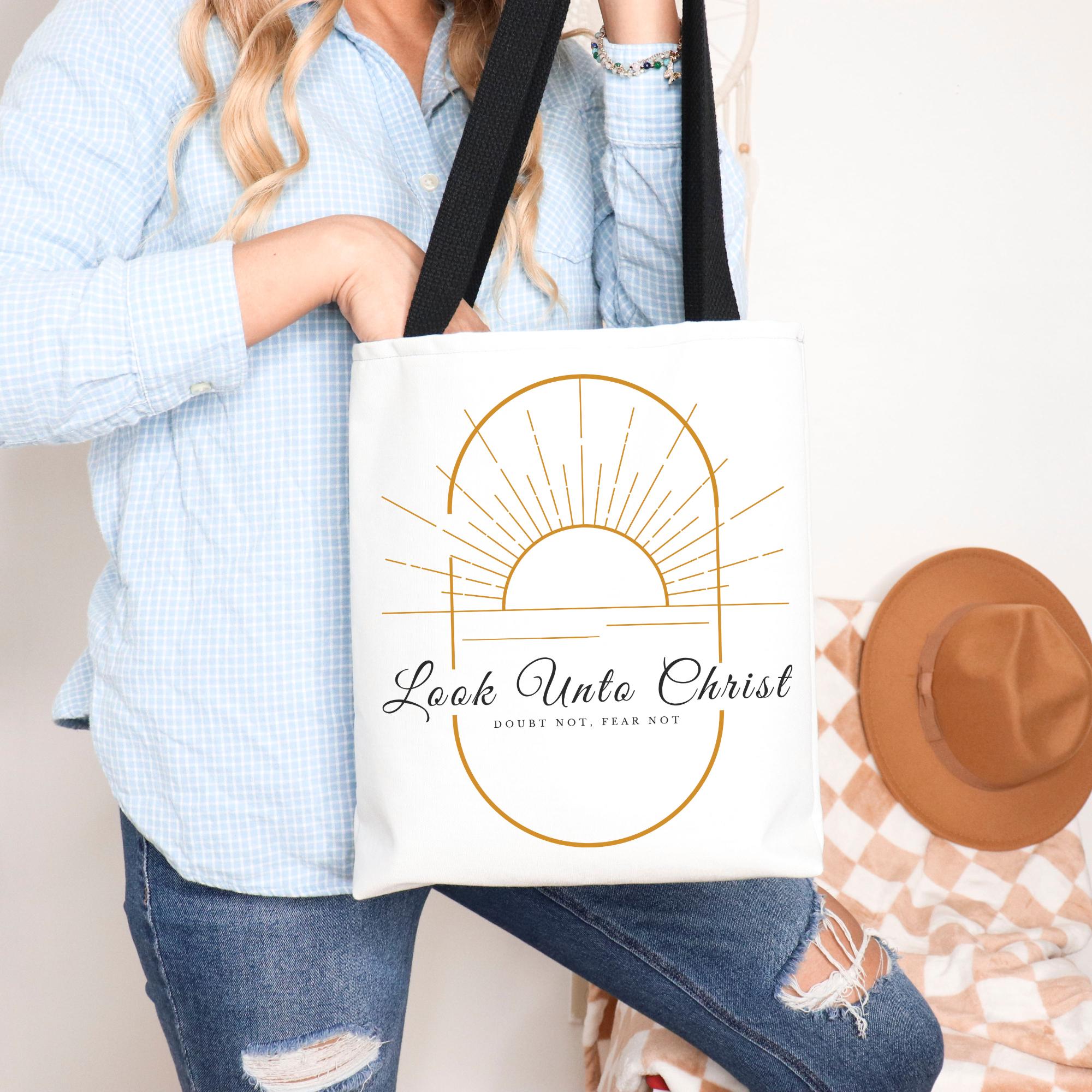 LDS 2025 Youth Themed Tote Bag, Look Unto Christ Tote, Doublesided Tote ...