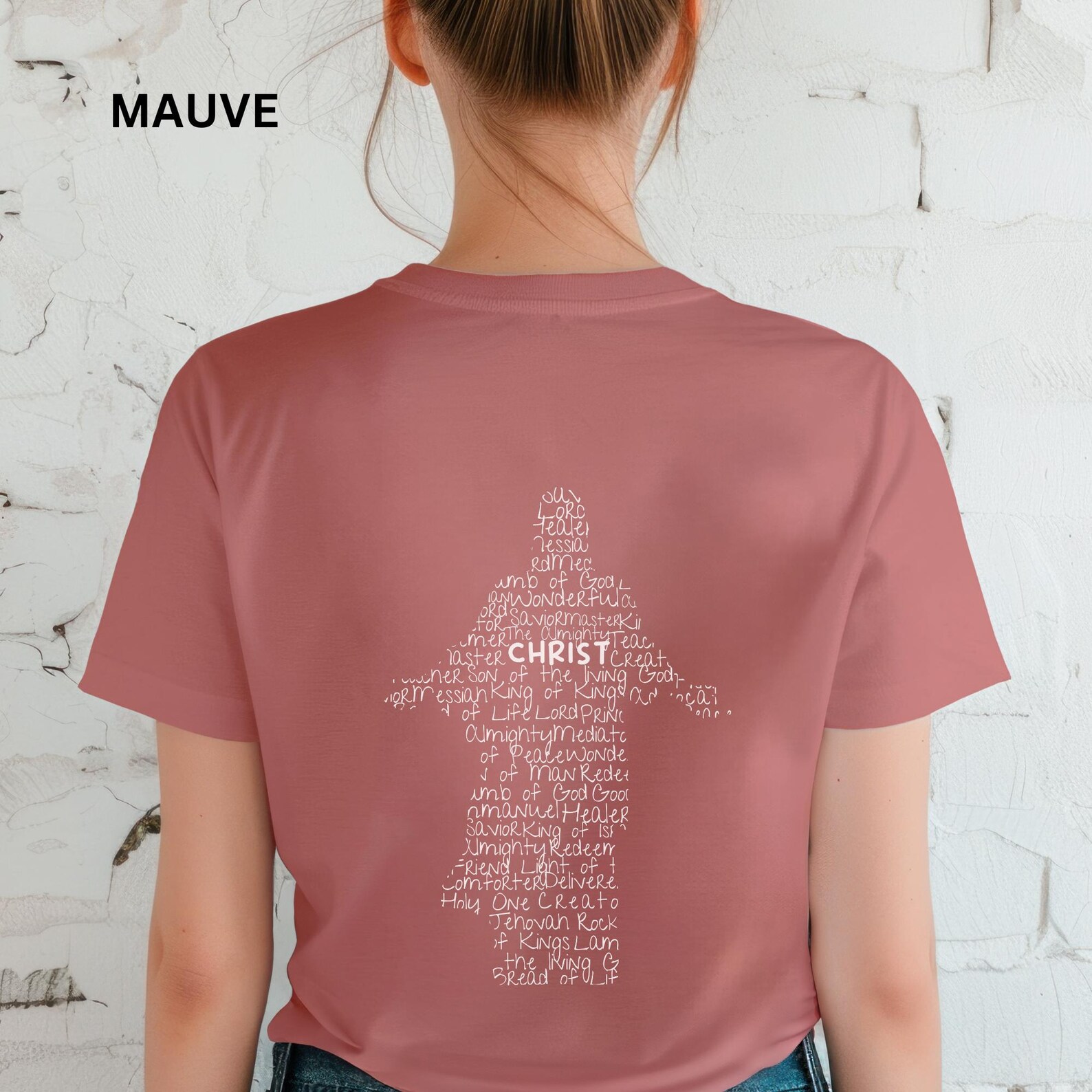 Unisex Names of Christ BACK Printed Shirt, LDS Christ Shirt, Christian ...