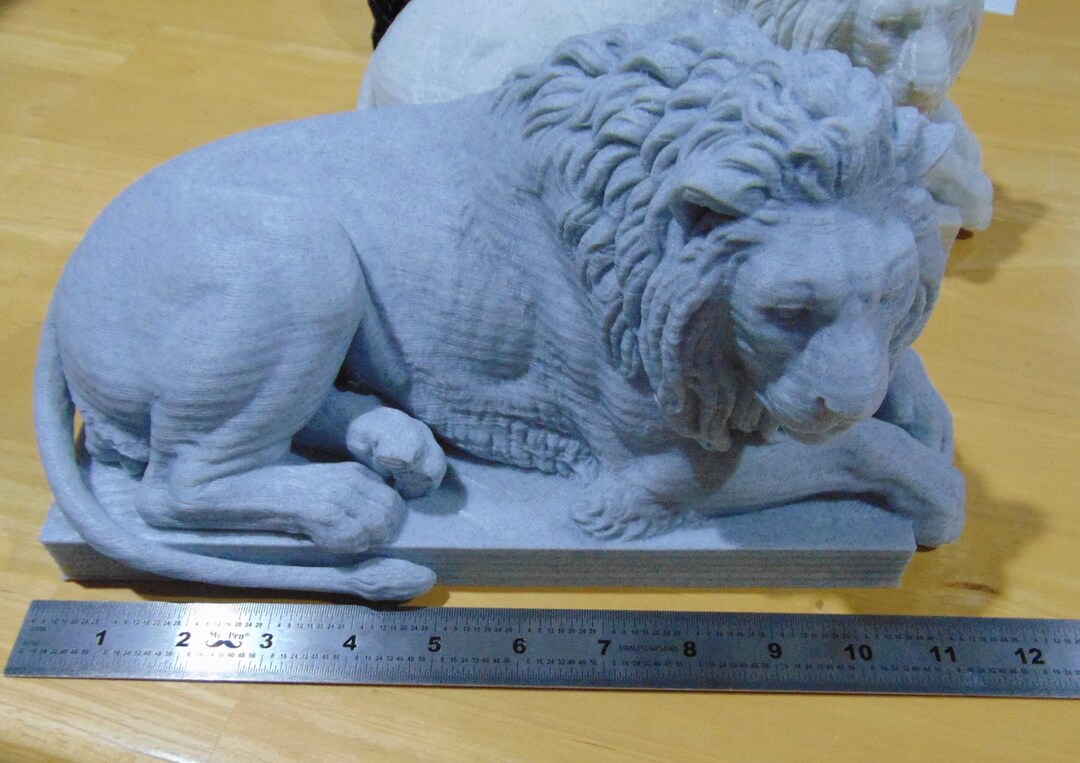 Lion Statue Replicas - 3D Printed - Etsy