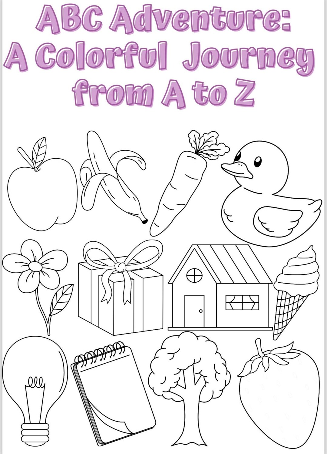 ABC Kids Coloring Books - Kids Coloring Books - Kids Gift for Birthdays ...