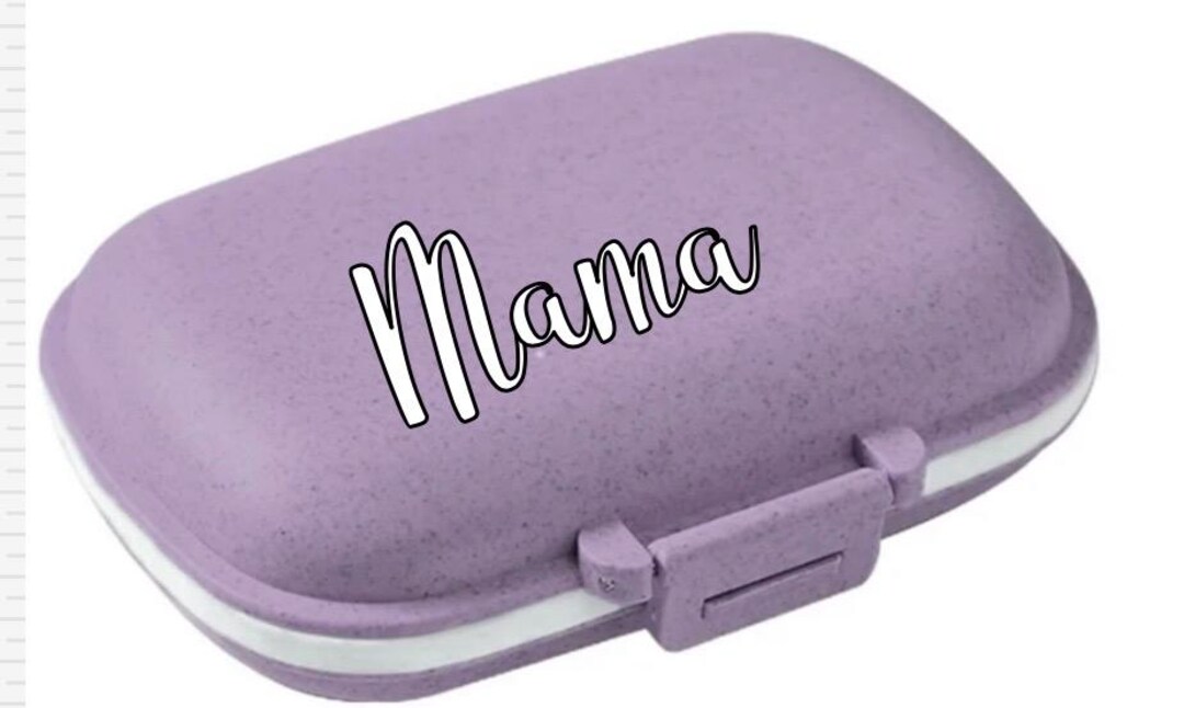 Personalized Monogram Pill Box, Personalized Pill Box, 8 Compartments ...