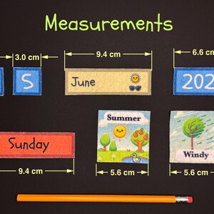 Daily Calendar Felt Pieces Set Flannel Board Story - Etsy