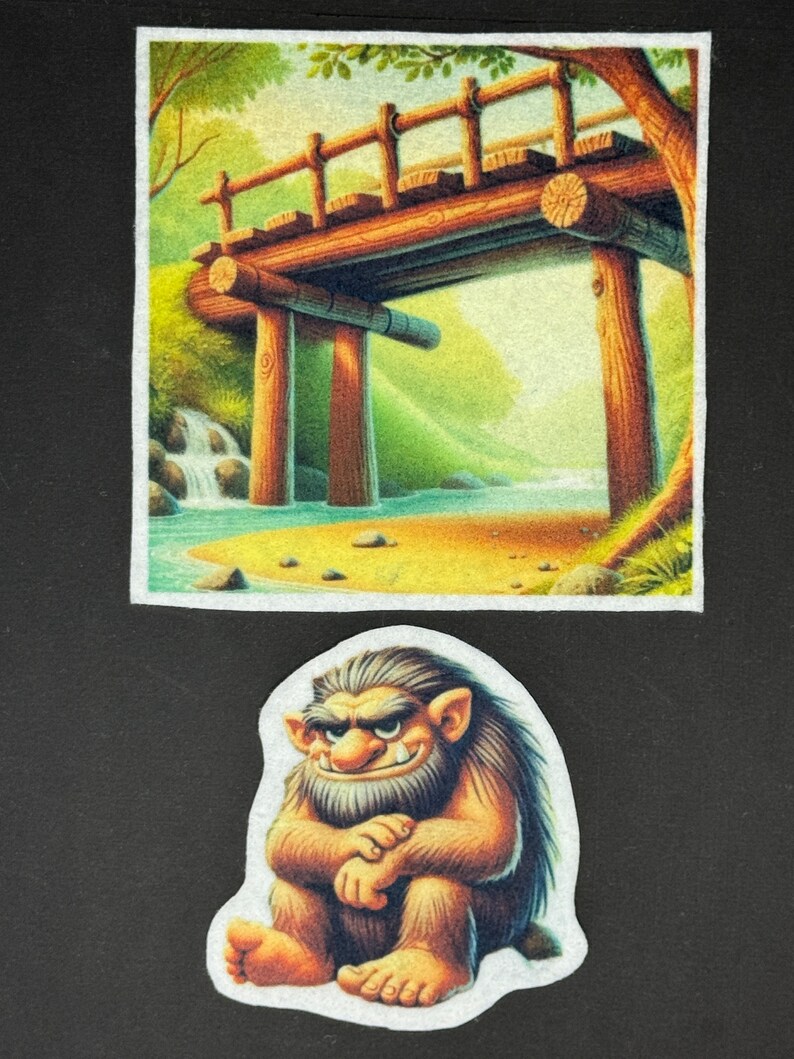 The Three Billy Goats Gruff - Flannel Board Story - Etsy