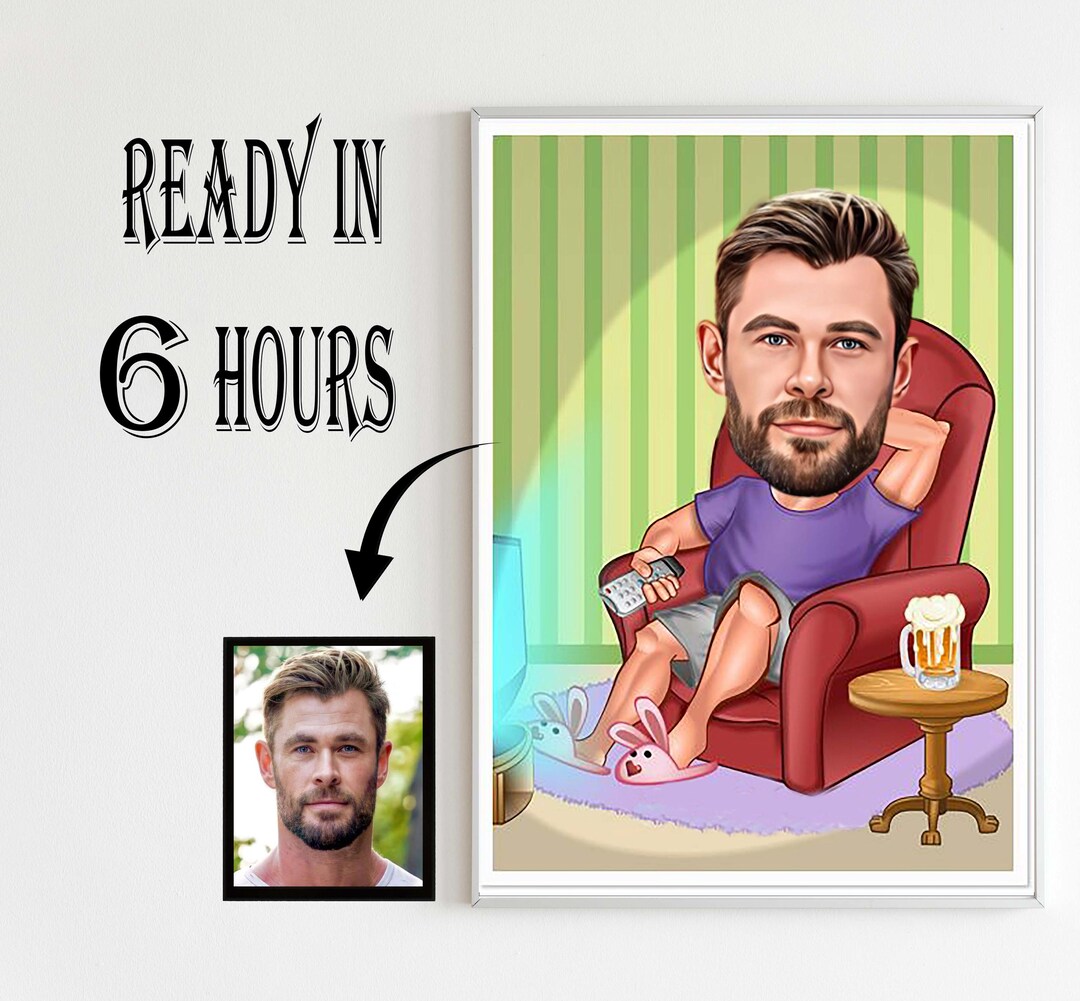 Custom Retirement Cartoon Portrait, Retirement Caricature, Retirement ...