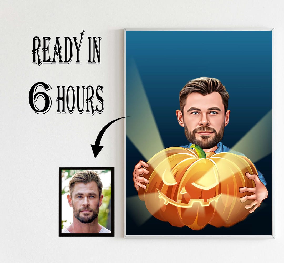 Halloween Custom Caricature Horror Character Personalized Unique ...