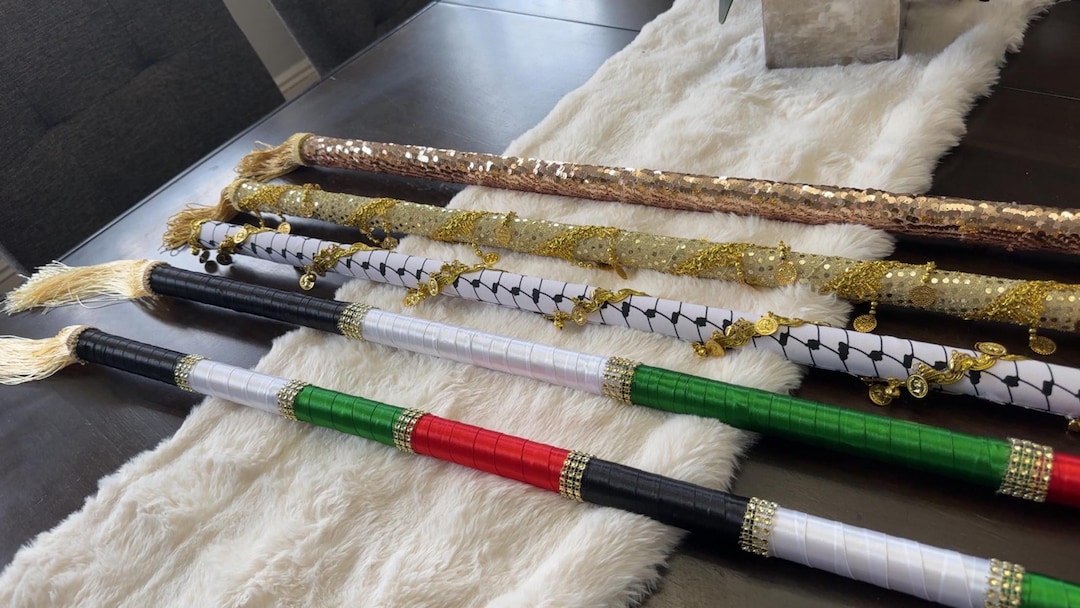 Arab Dabke Dancing Sticks: Henna & Wedding Party Decor - Etsy