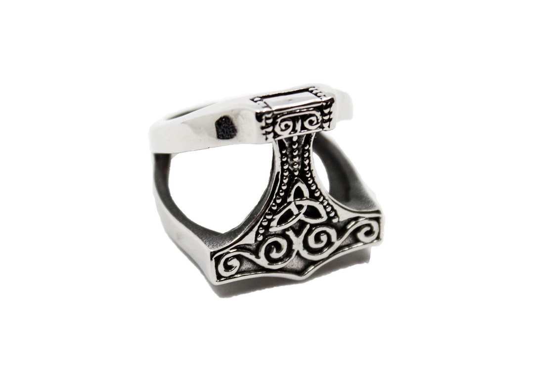 Mjolnir - Mjolnir Ring - Viking Ring - Norse Ring - Thors Hammer ...
