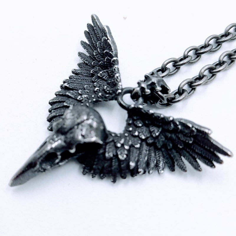 Crow Necklace - Etsy