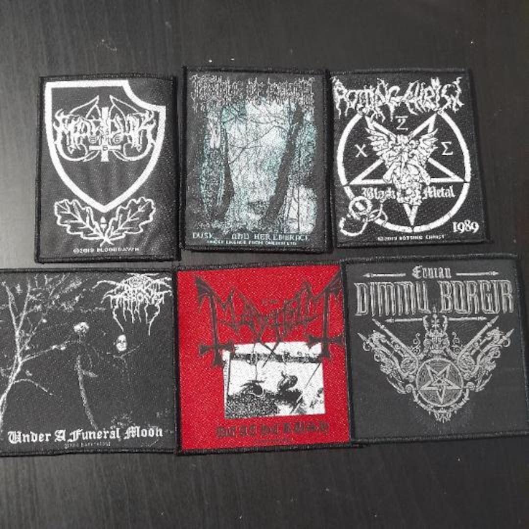 Black Metal Patches - Lot of Black Metal Patches - Rotting Christ ...