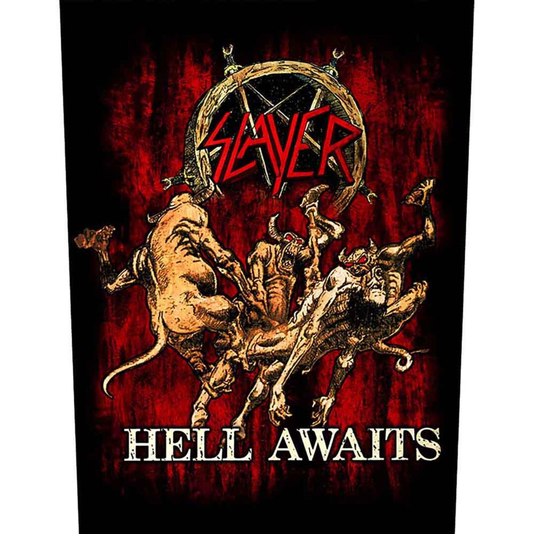 Thrash Metal Back Patch - Hell Awaits - South of Heaven - Metal Back ...
