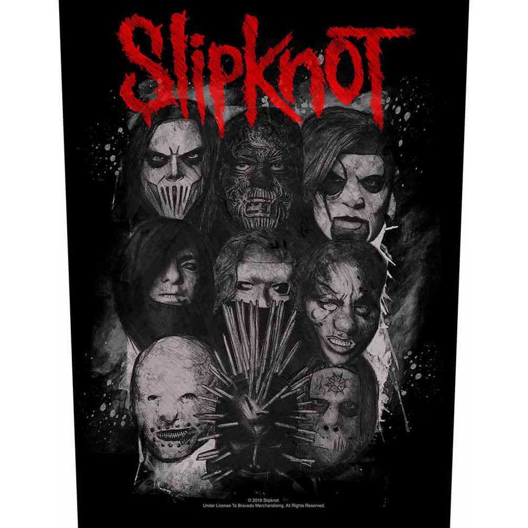 Slipknot - Slipknot Back Patch - Slipknot Masks - Slipknot Masks Back ...
