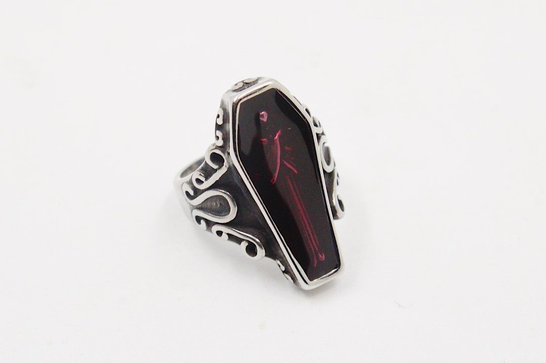 Purple Coffin Ring - Nosferatu Coffin Ring - Gothic Ring - Goth Ring - Etsy