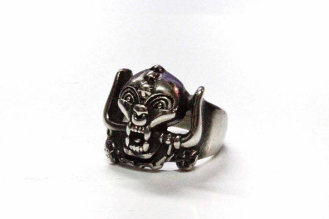 Warpig Ring Motorhead Snaggletooth Ring Motorhead Ring Biker Ring Steel ...
