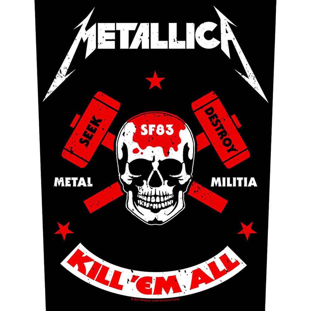 Metallica - Metallica Back Patch - Metallica Metal Militia - Metallica ...