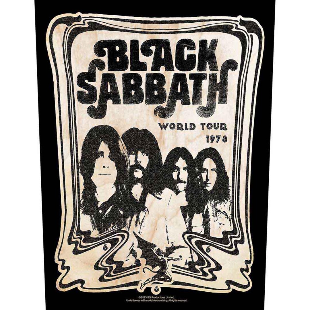 Black Sabbath - Black Sabbath Back Patch - World Tour 1978 - Heavy ...