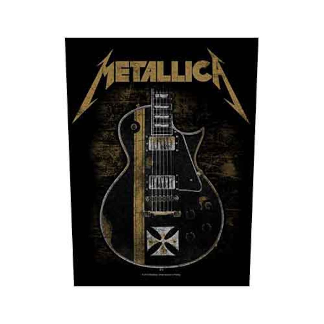 Metallica - Metallica Back Patch - Hetfield Guitar Back Patch - Thrash ...