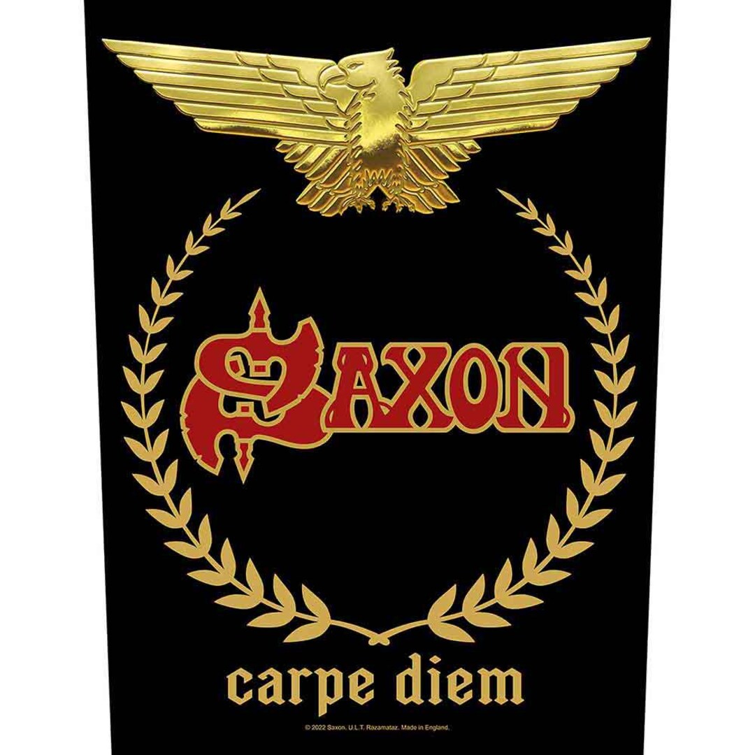 Saxon - Saxon Back Patch - Saxon Patch - Metal Back Patch - Saxon Carpe ...