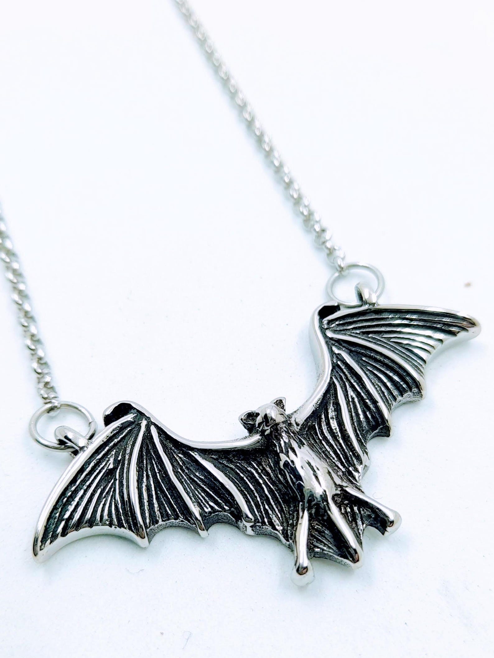 Small Flying Vampire Bat Necklace Bat Necklace Gothic Necklace Emo ...