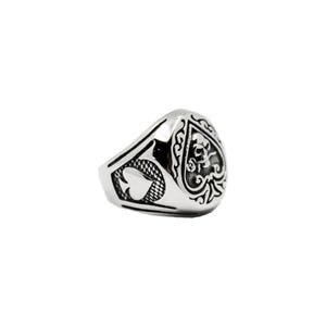 Acd of Spades - Ace of Spades Ring - Poker Ring - Biker Ring - Etsy