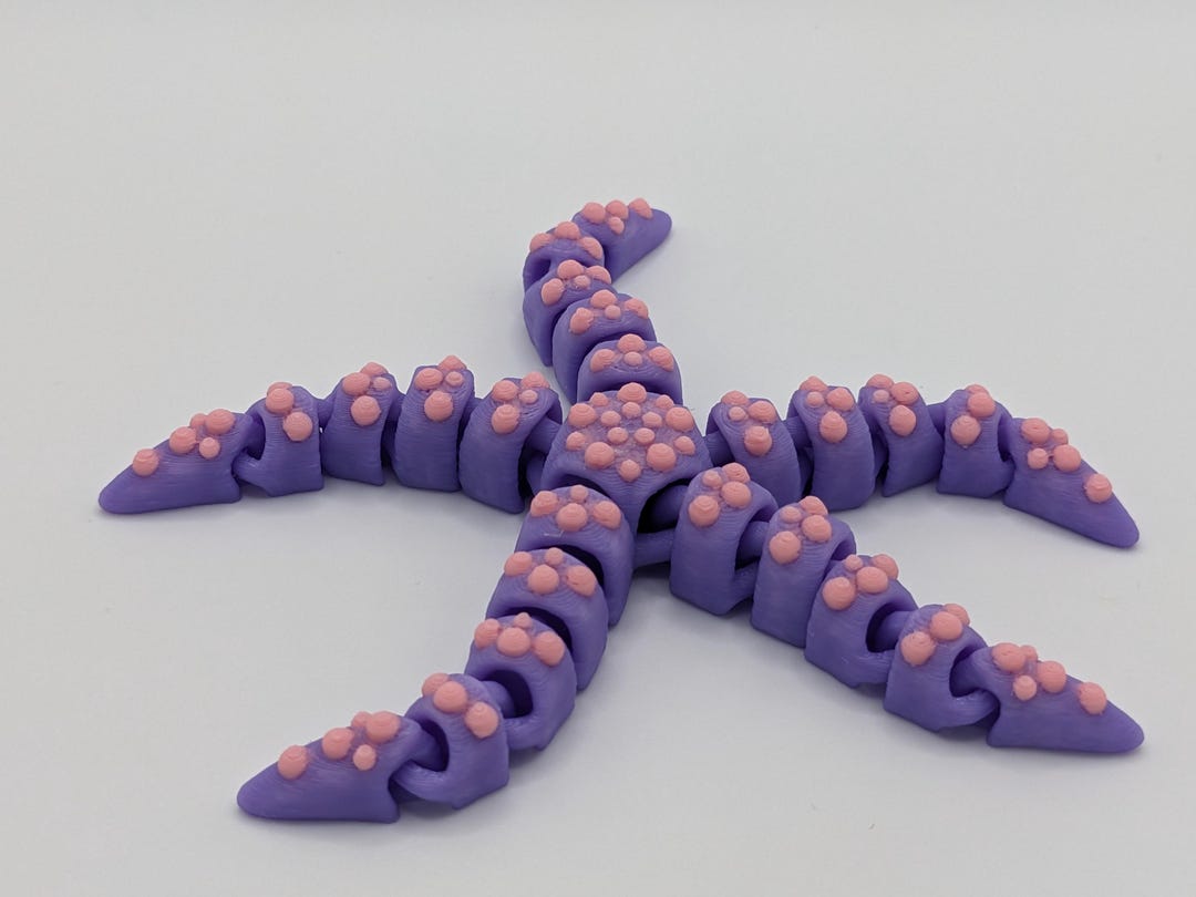 Articulated Fidget Starfish - Colour-changing Available - Etsy
