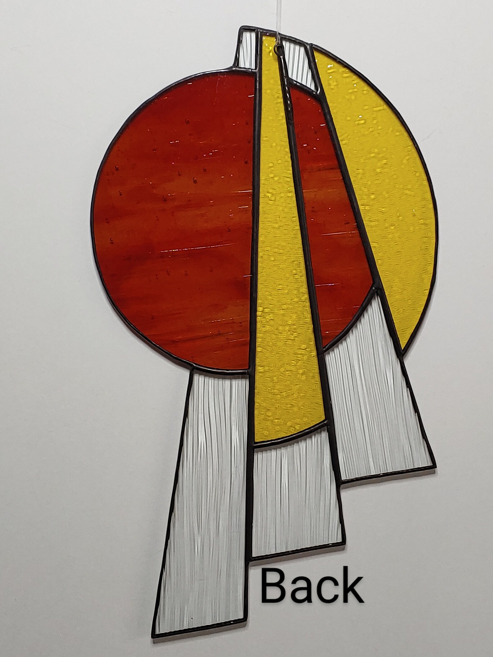 Abstract Sun Stained Glass Suncatcher made to Order - Etsy