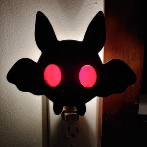 Chibi Mothman Stained Glass Night Light (made to Order) - Etsy