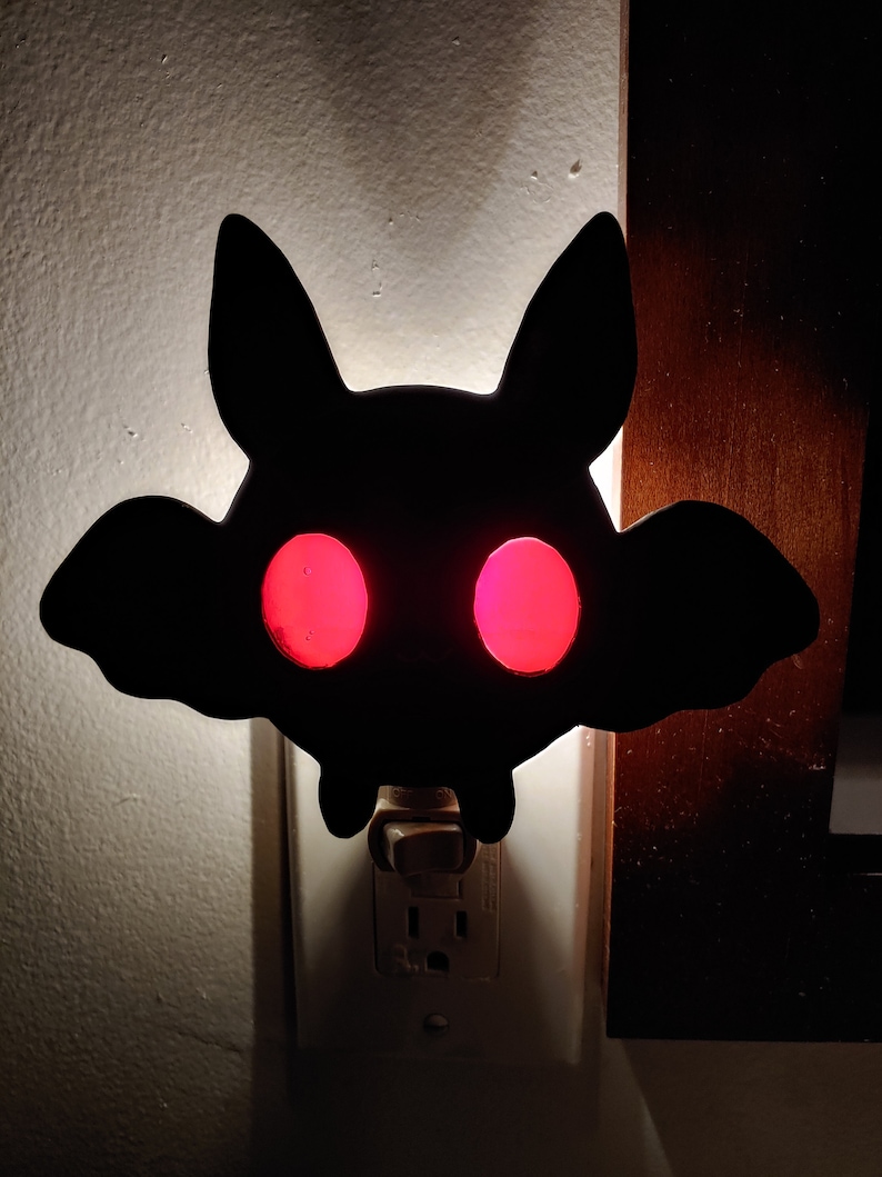 Chibi Mothman Stained Glass Night Light (made to Order) - Etsy