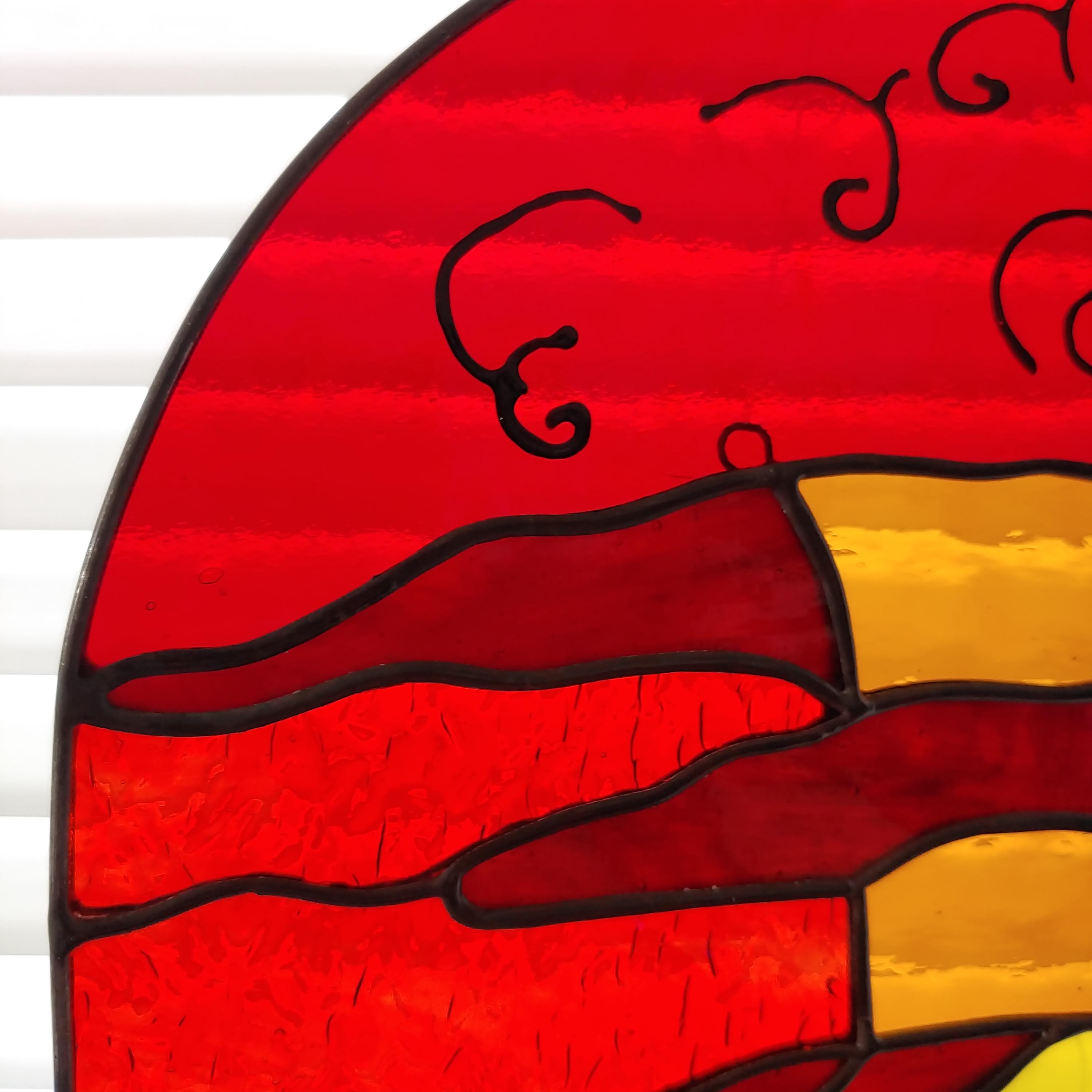 Atomic Bomb Boy Stained Glass - Fan Art (made to Order) - Etsy