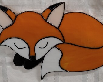 Stained Glass Pattern Fox - Etsy