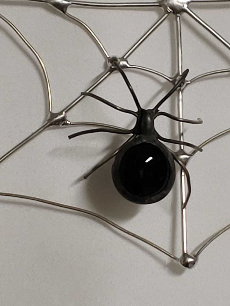 Halloween Wire Web With Glass Spider made to Order | Etsy