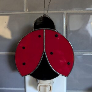 Stained Glass Lady Bug Night Light - Etsy