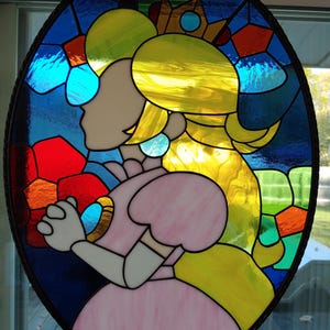 Princess Stained Glass Panel Fan Art made to Order - Etsy