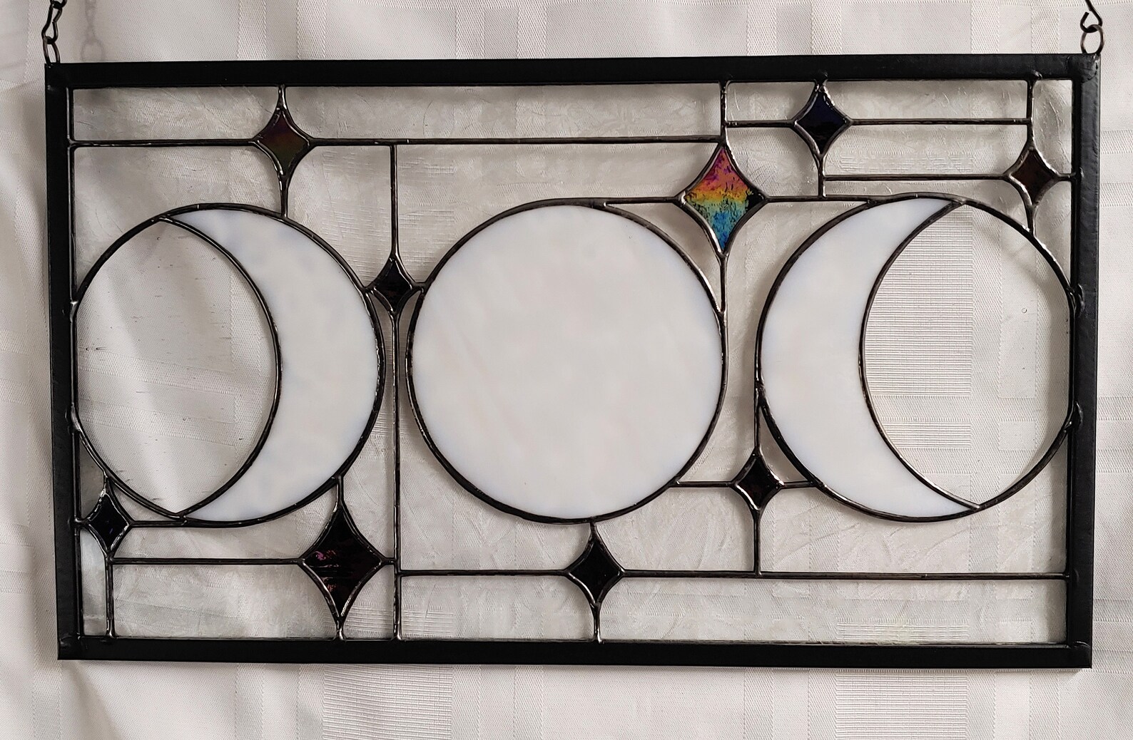 Moon Phase Stained Glass made to Order - Etsy