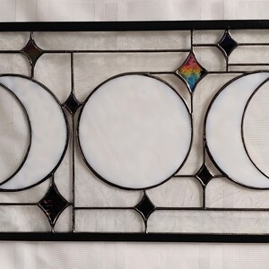Moon Phase Stained Glass made to Order - Etsy