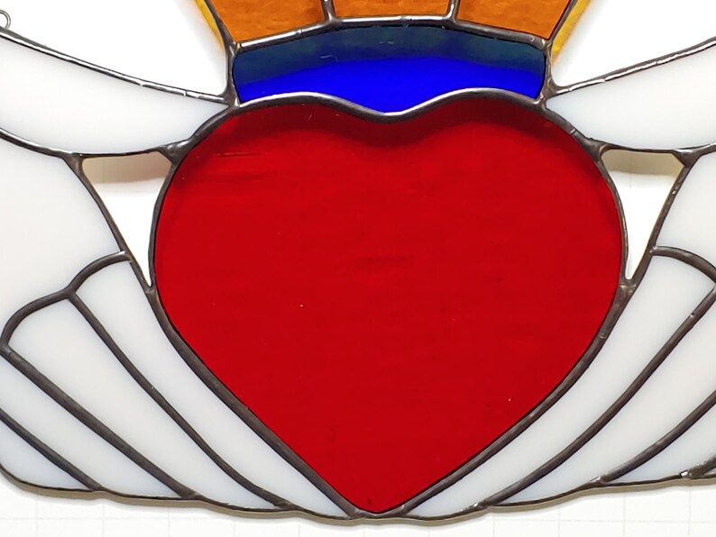 Celtic Claddagh Stained Glass Suncatcher - Etsy